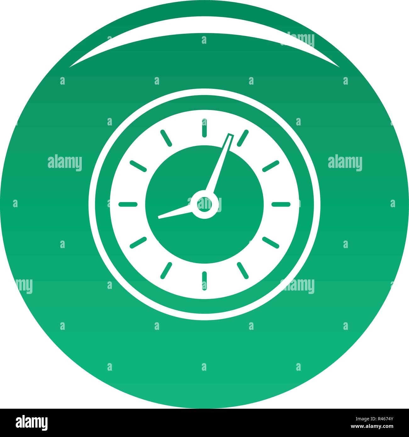 Clock icon. Simple illustration of clock vector icon for any design ...