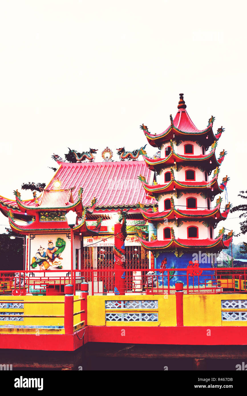 chinese temple in sambas regency, west kalimantan, indonesia Stock ...