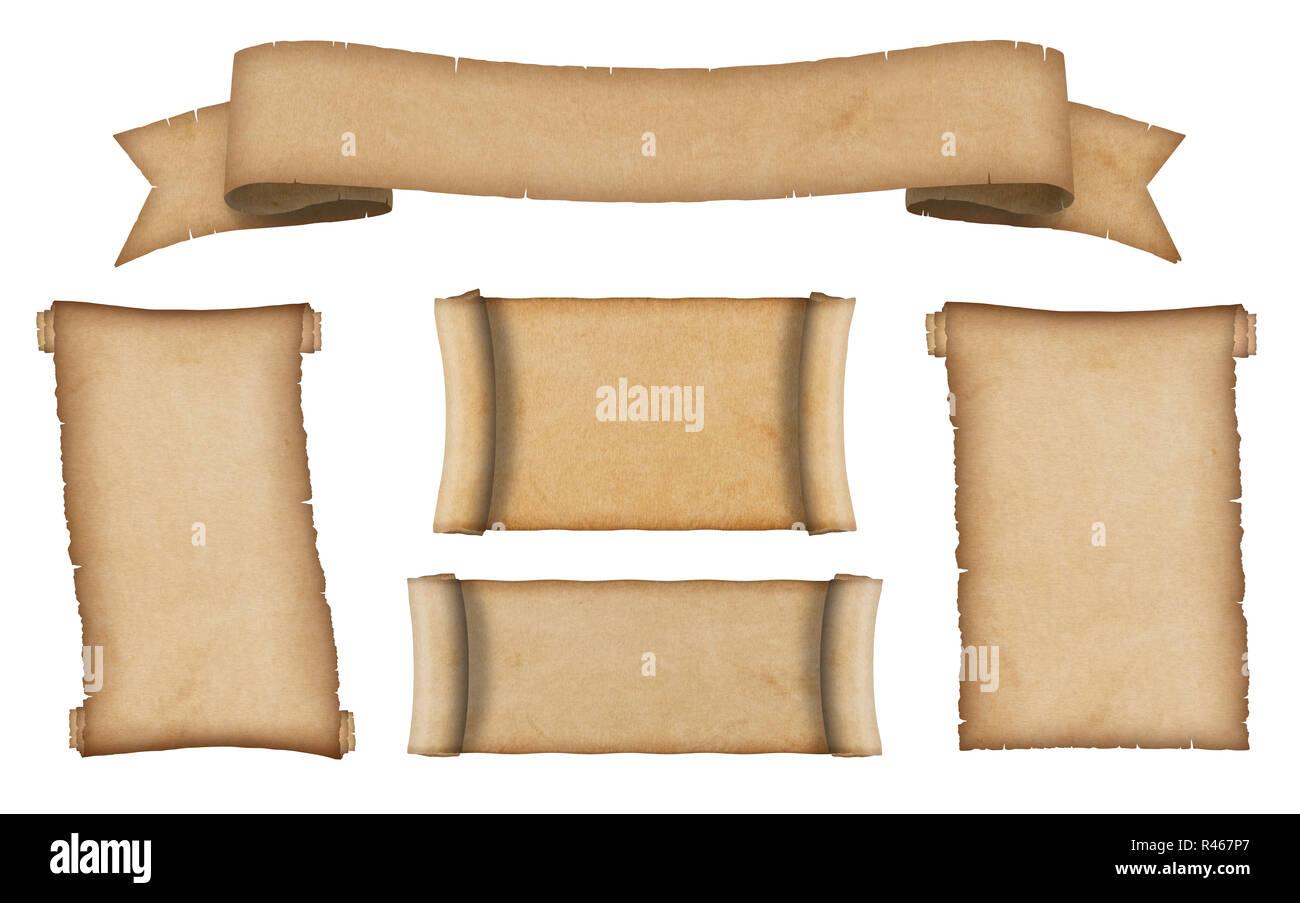 Antique paper manuscript Cut Out Stock Images & Pictures - Alamy