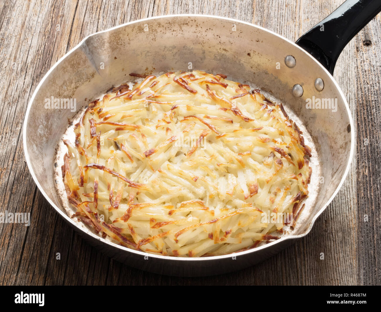 rustic swiss potato rosti Stock Photo - Alamy
