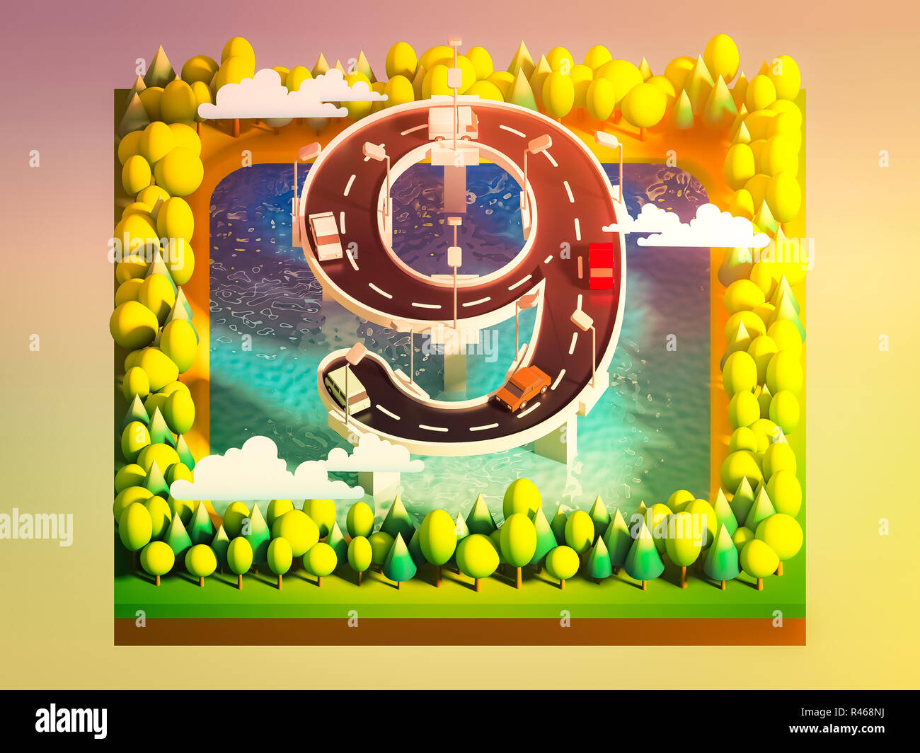 Isometric tree design hi-res stock photography and images - Alamy