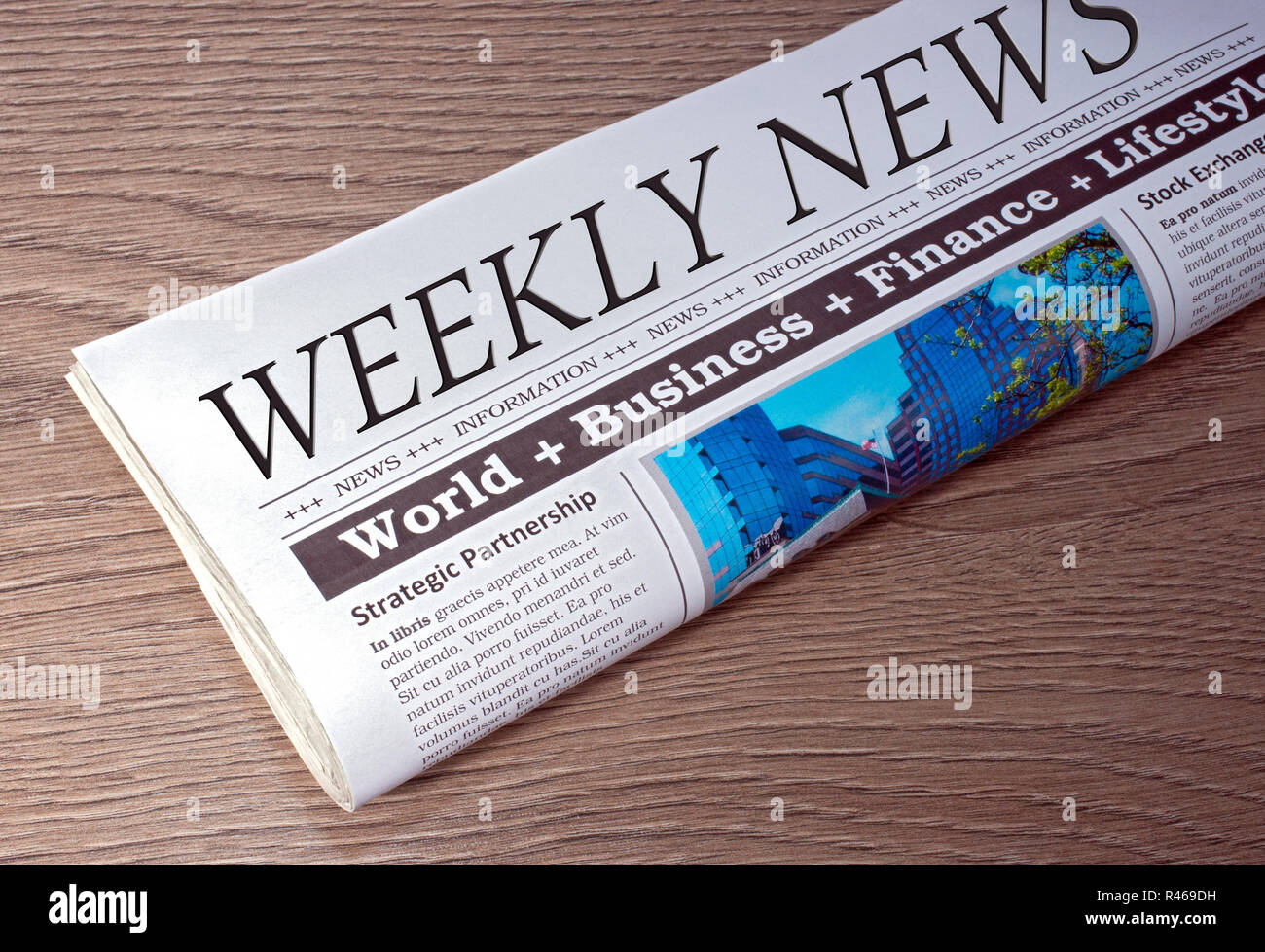 Weekly News - Newspaper Stock Photo - Alamy