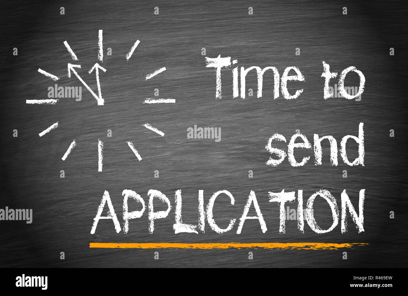 Time to send Application Stock Photo - Alamy