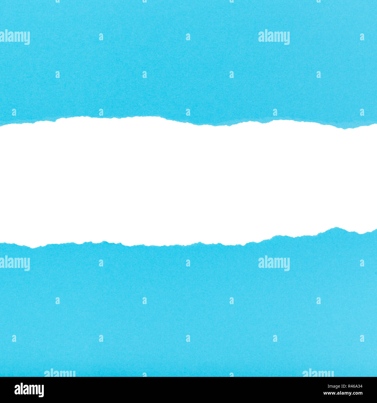 splitted halves of the sheet of red ripped paper Stock Photo - Alamy