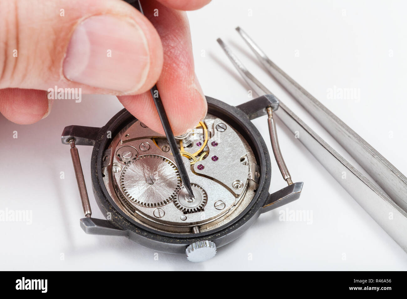 Watch and clock repairs hi-res stock photography and images - Alamy