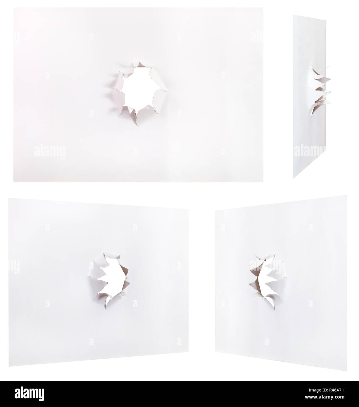 Set paper torn sheets hi-res stock photography and images - Alamy