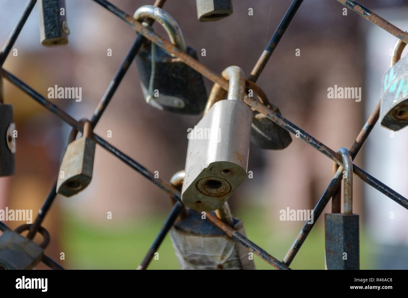 Hanging locks hi-res stock photography and images - Alamy
