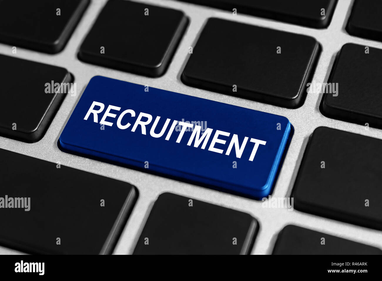 recruitment button on keyboard Stock Photo - Alamy