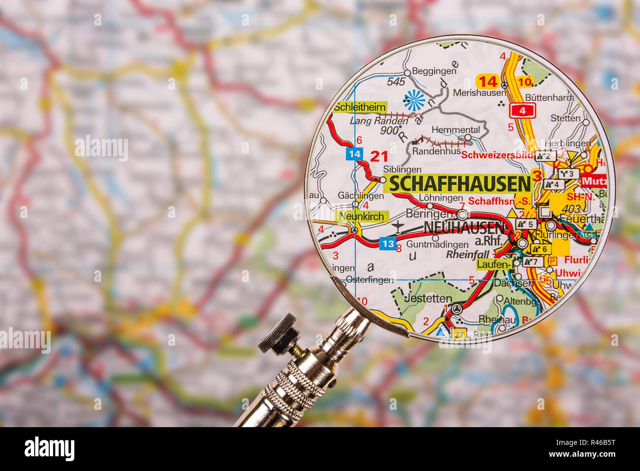 Map of schaffhausen hi-res stock photography and images - Alamy
