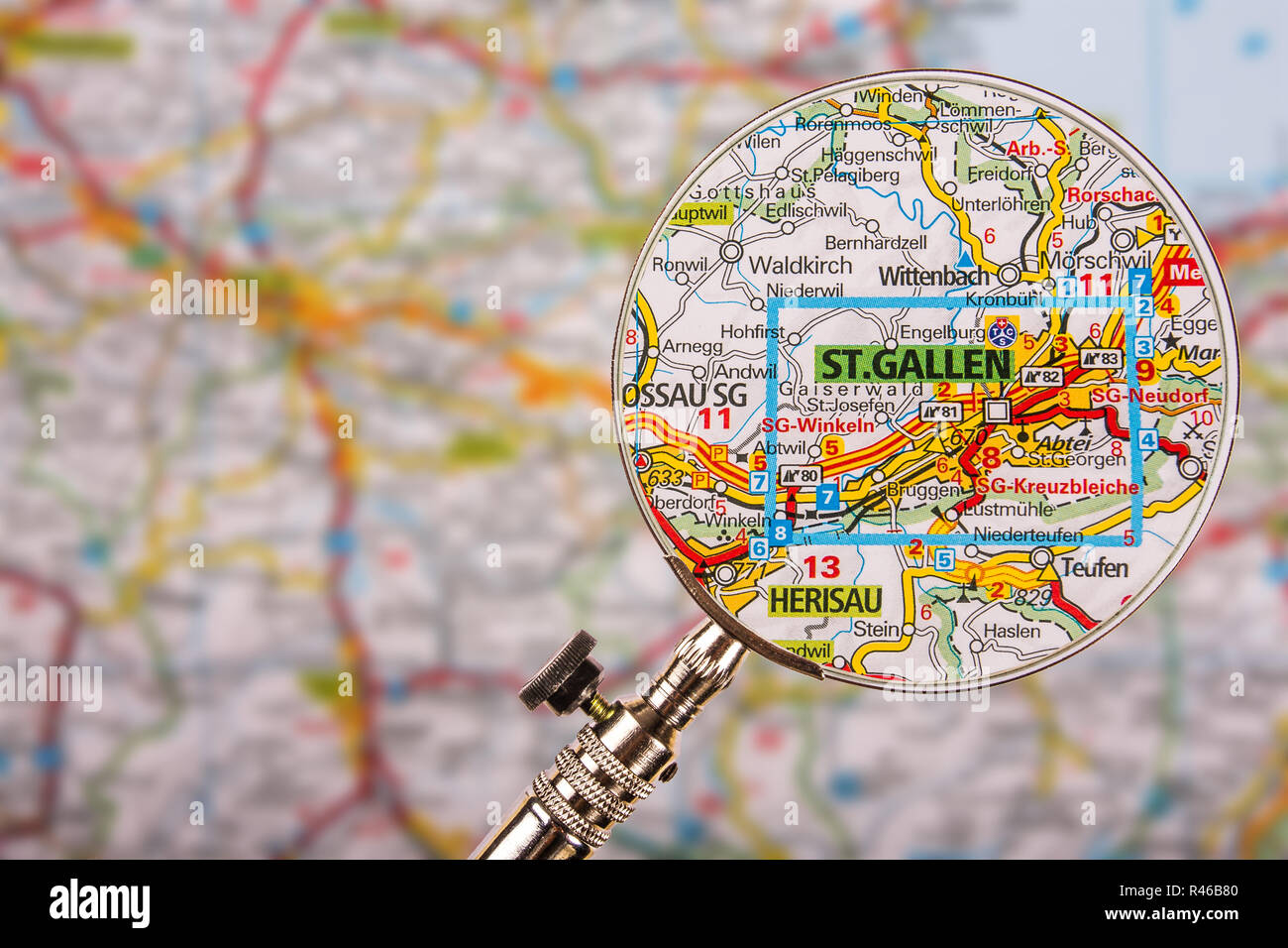 St Gallen Map High Resolution Stock Photography and Images - Alamy