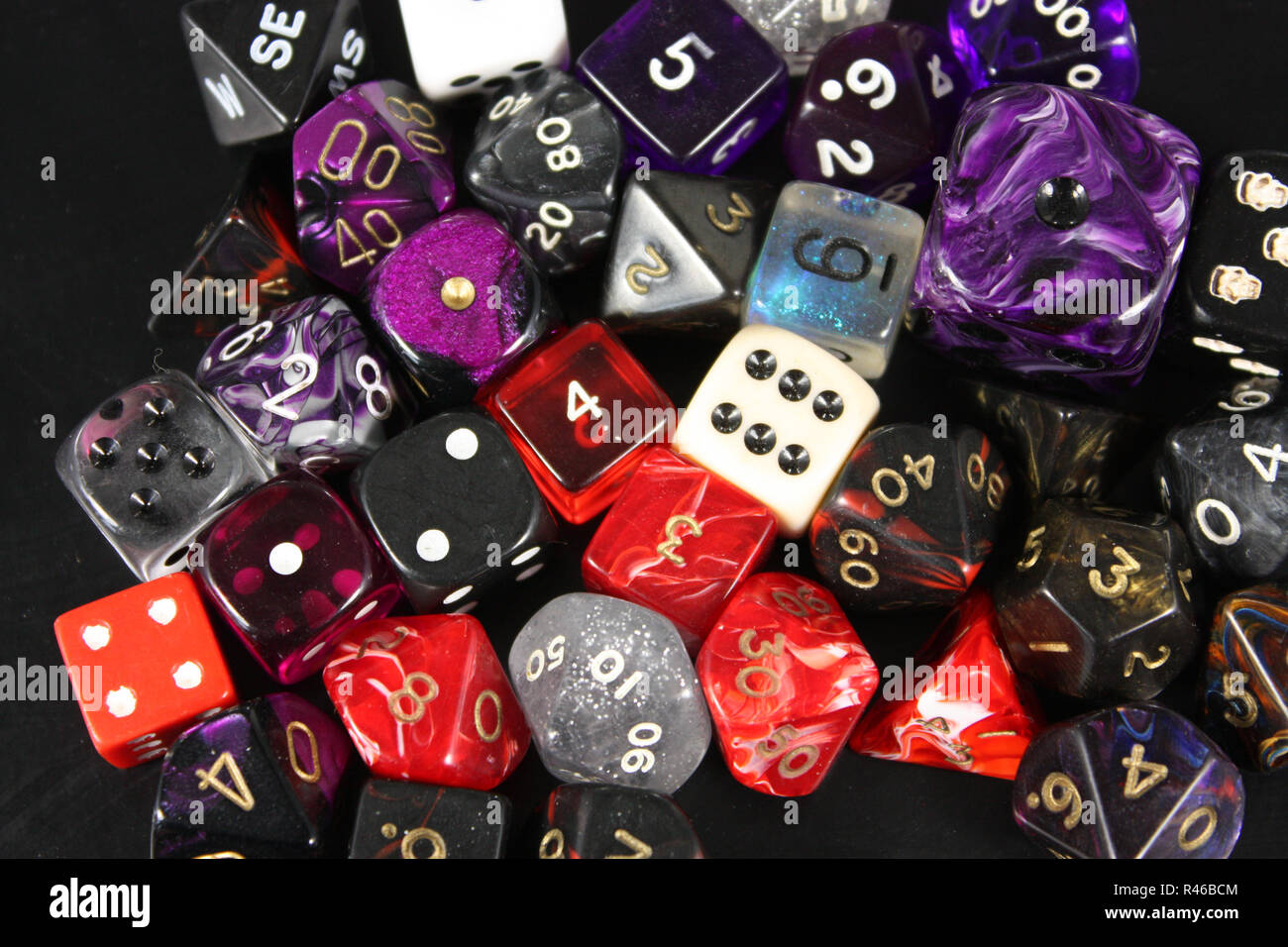 cubes,many different colorful game cubes Stock Photo - Alamy