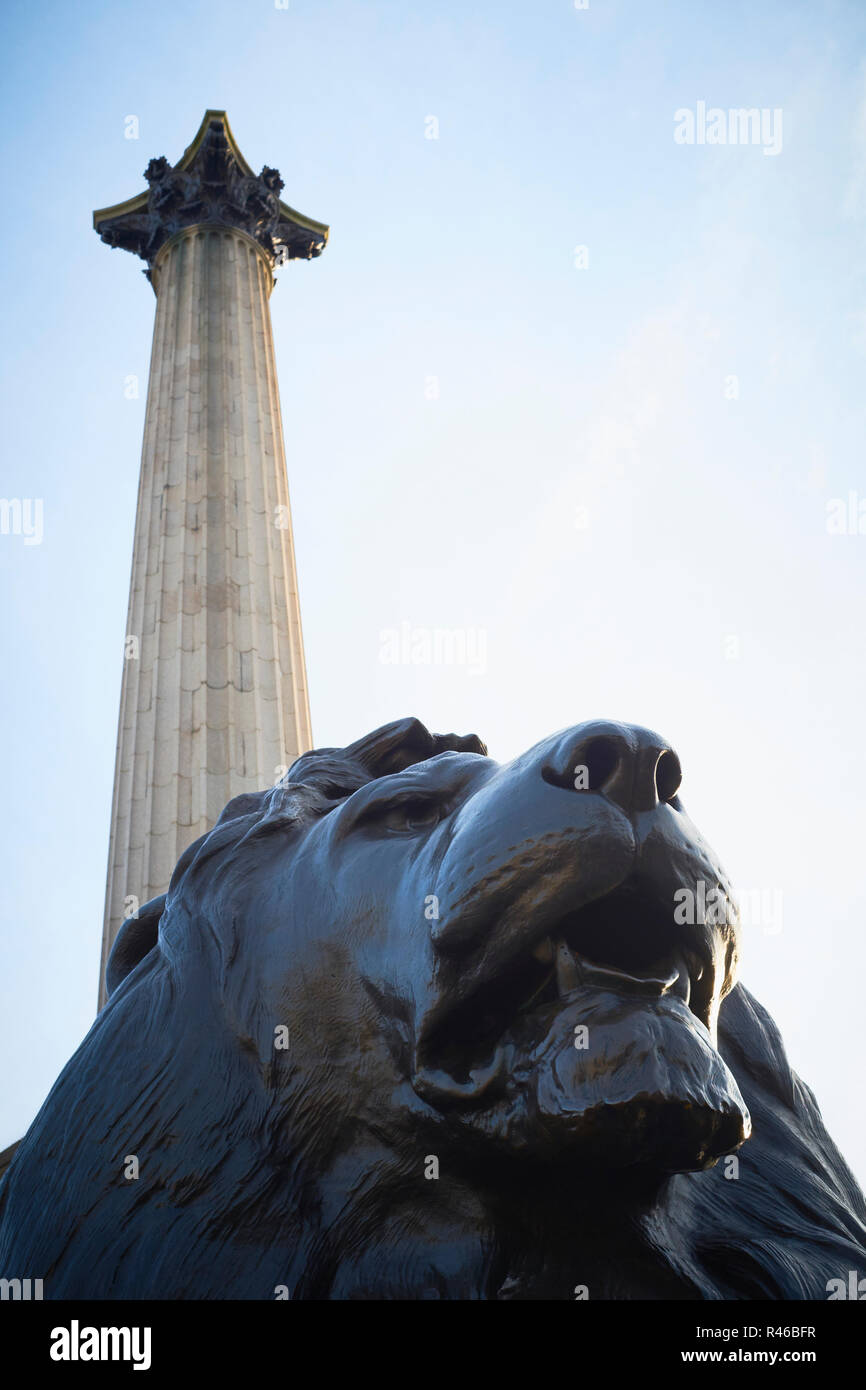 Trafalgar Square statue Stock Photo - Alamy
