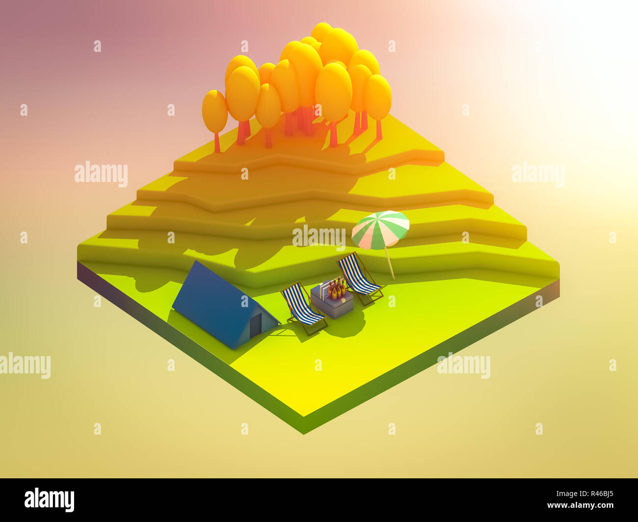 green earth concept in isometric view, isometric background Stock Photo ...