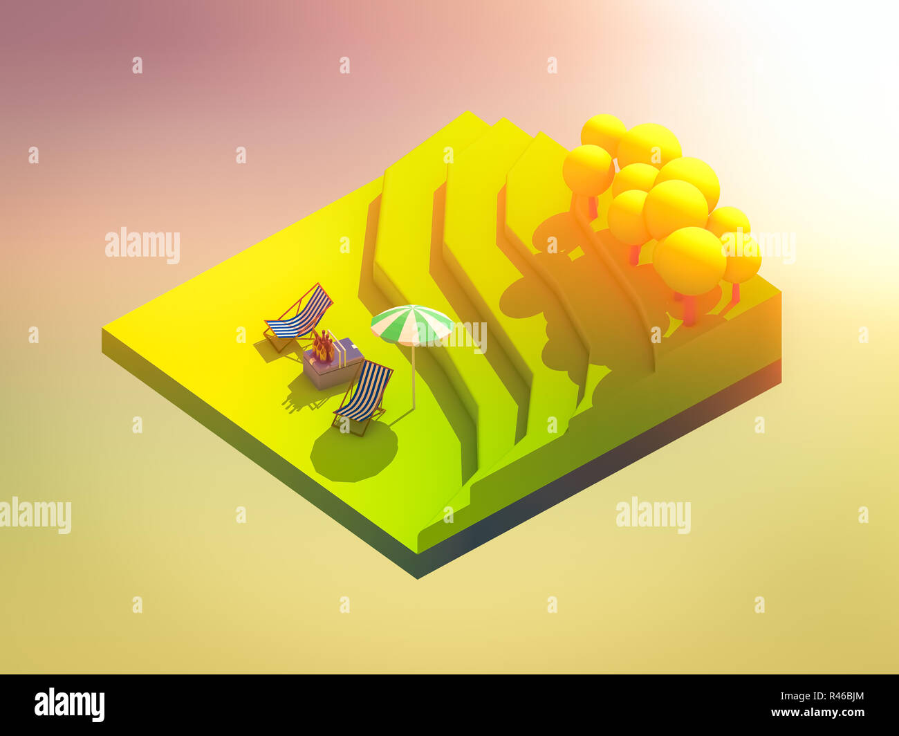 green earth concept in isometric view, isometric background Stock Photo ...