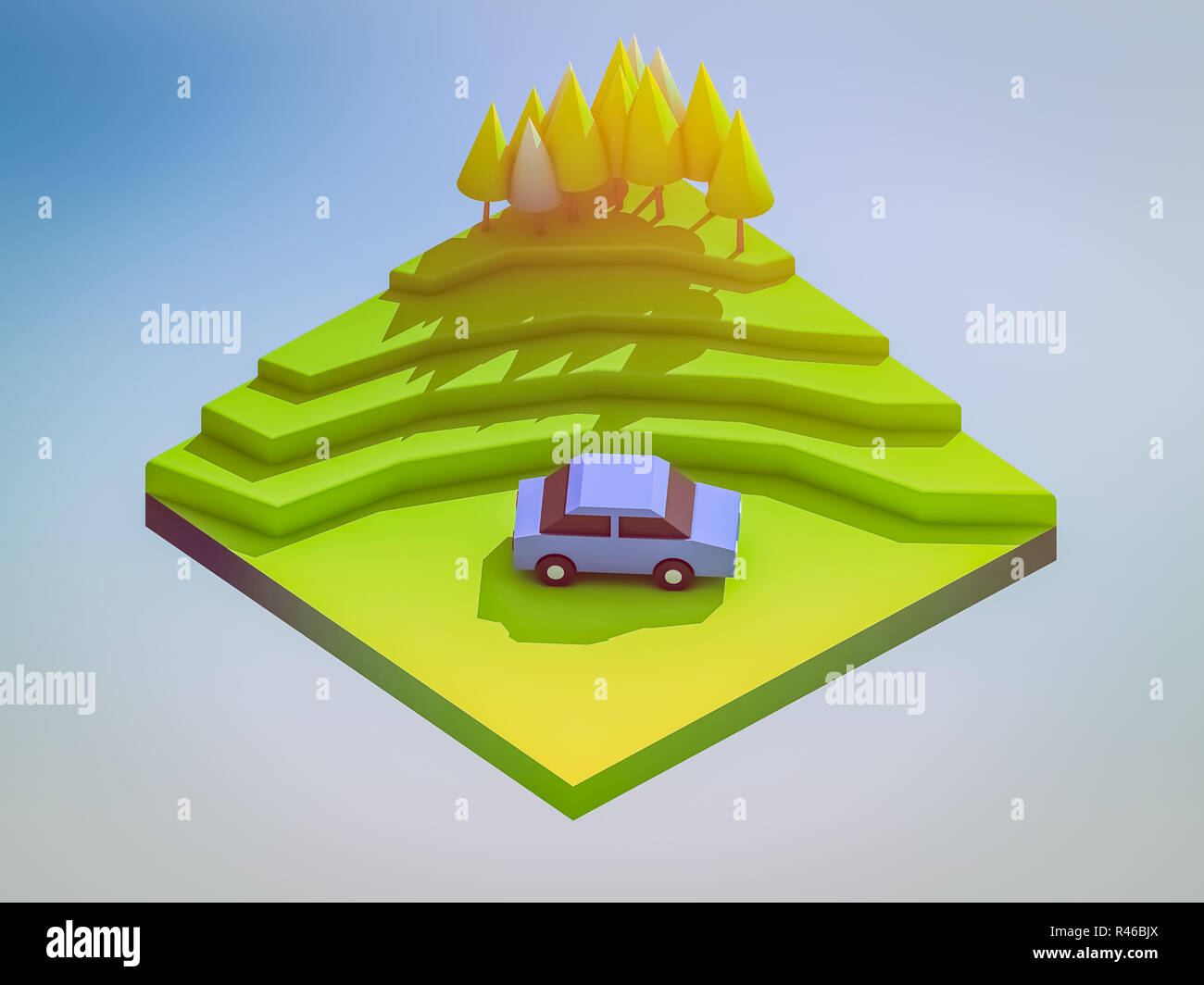 green earth concept in isometric view, isometric background Stock Photo ...
