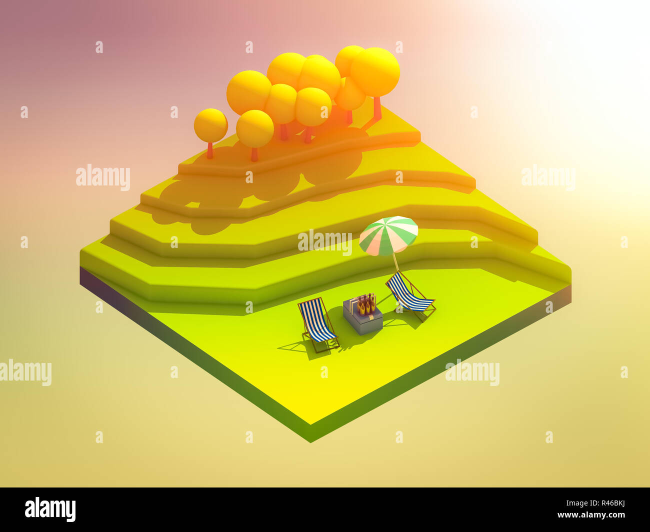 green earth concept in isometric view, isometric background Stock Photo ...