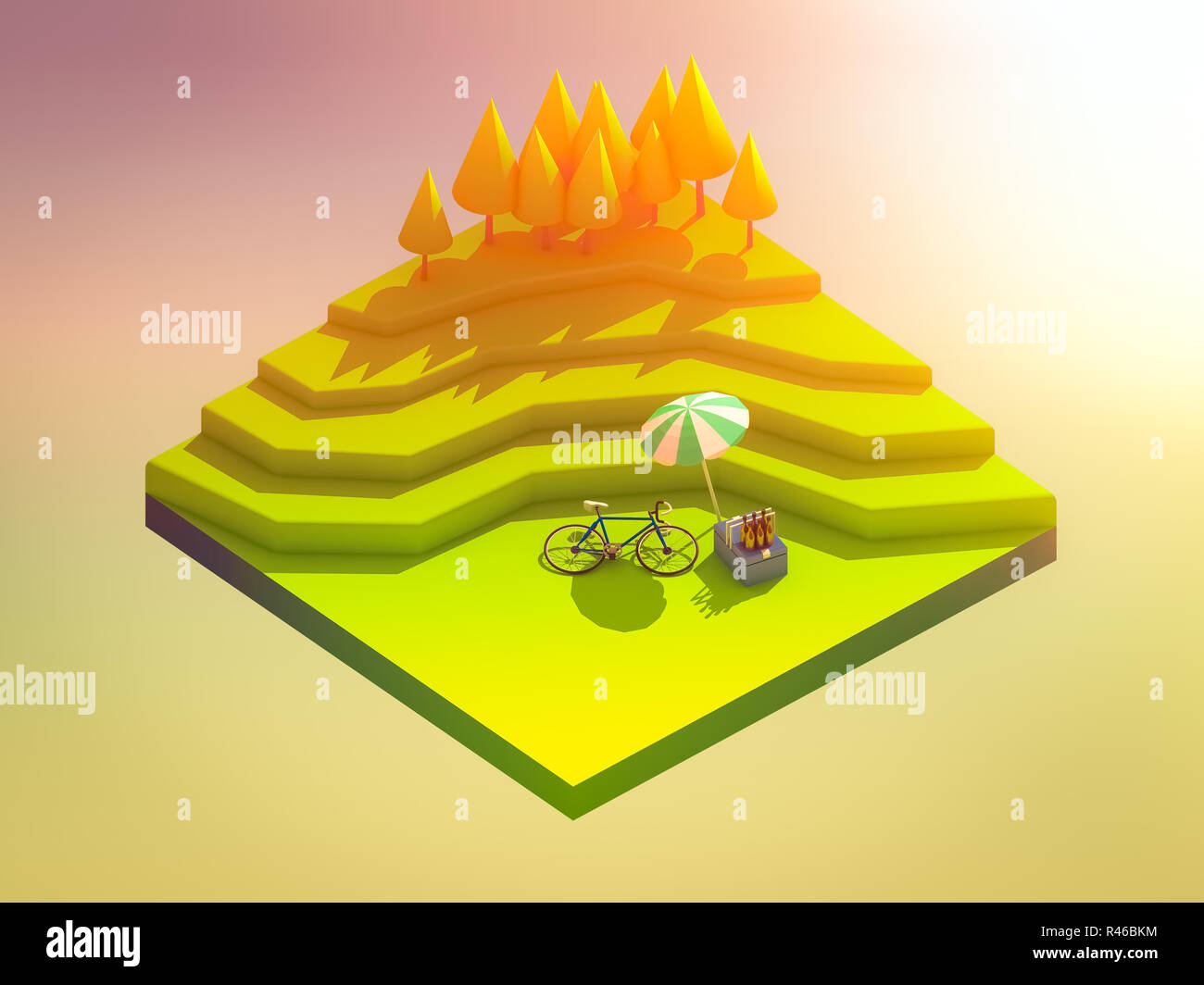 green earth concept in isometric view, isometric background Stock Photo ...