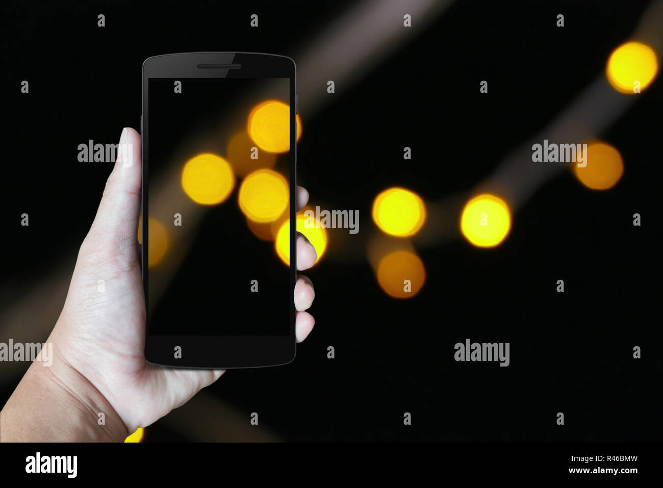 Modern mobile phone in the hand Stock Photo - Alamy