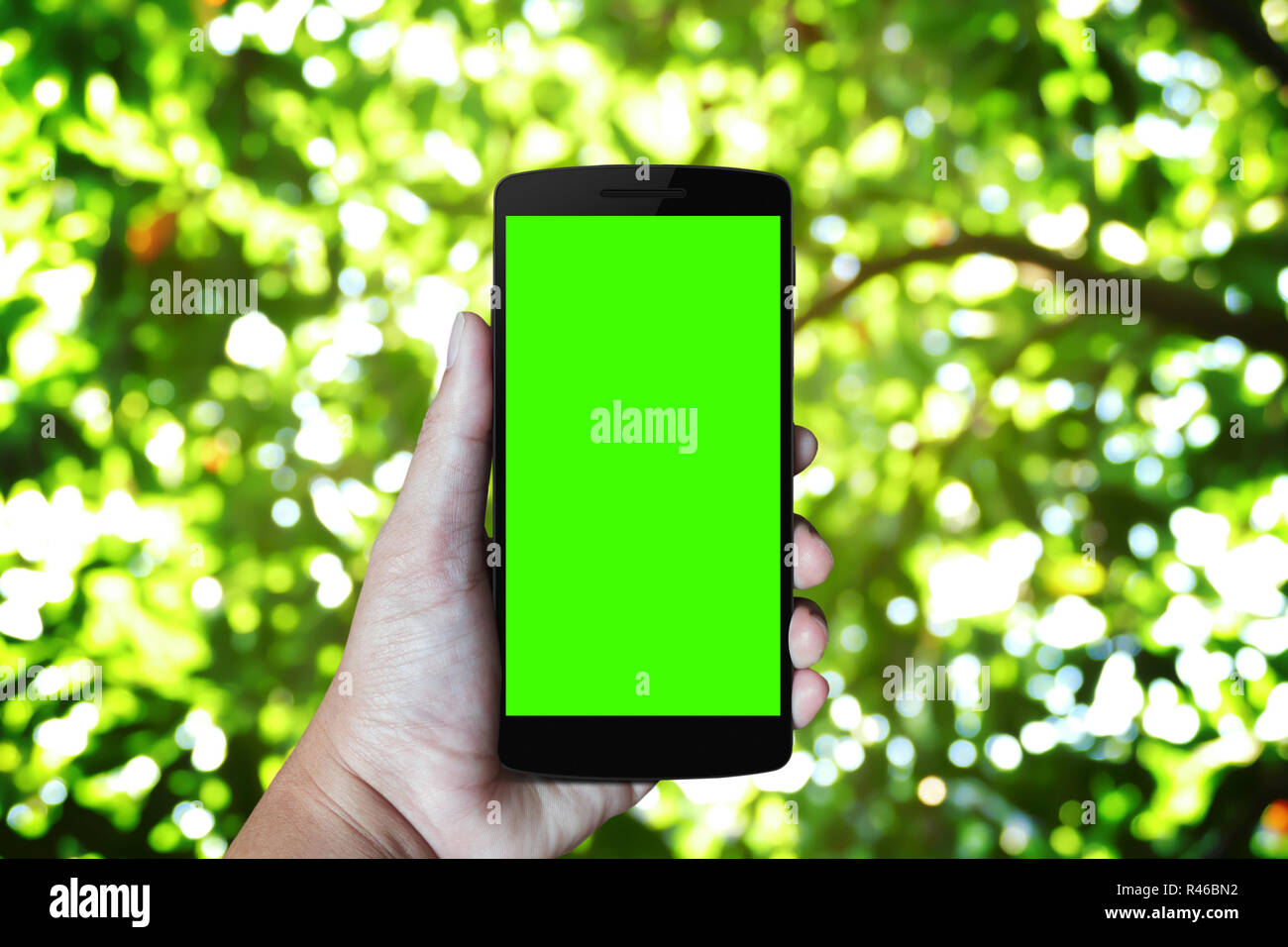 Modern mobile phone in the hand Stock Photo - Alamy