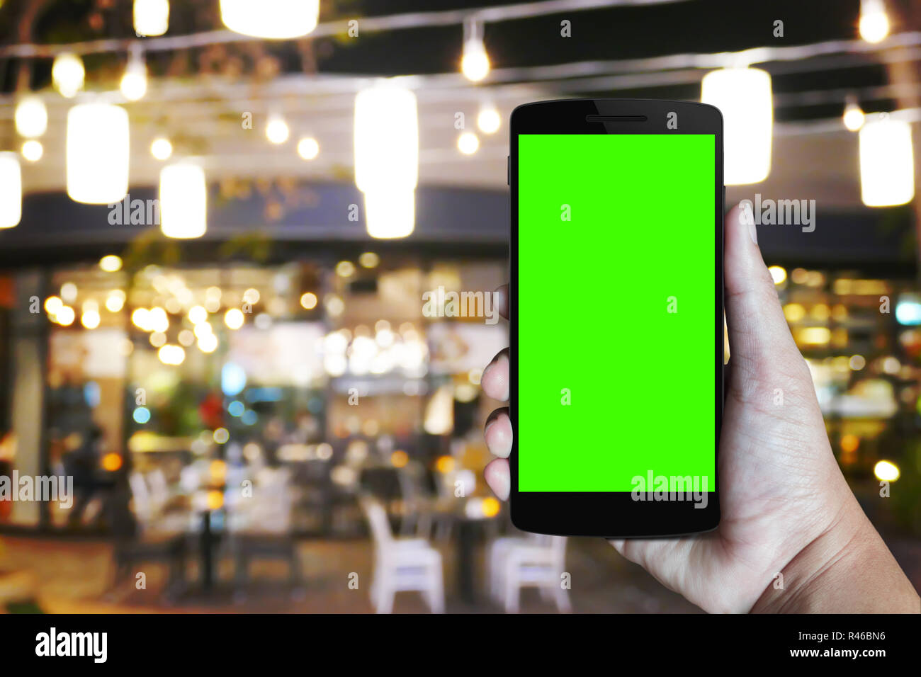 Modern mobile phone in the hand Stock Photo - Alamy