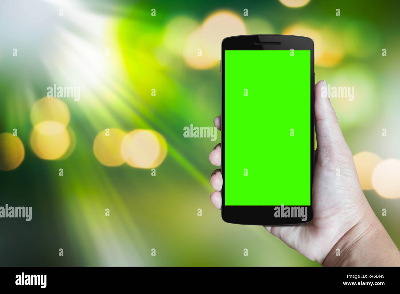 Modern mobile phone in the hand Stock Photo - Alamy