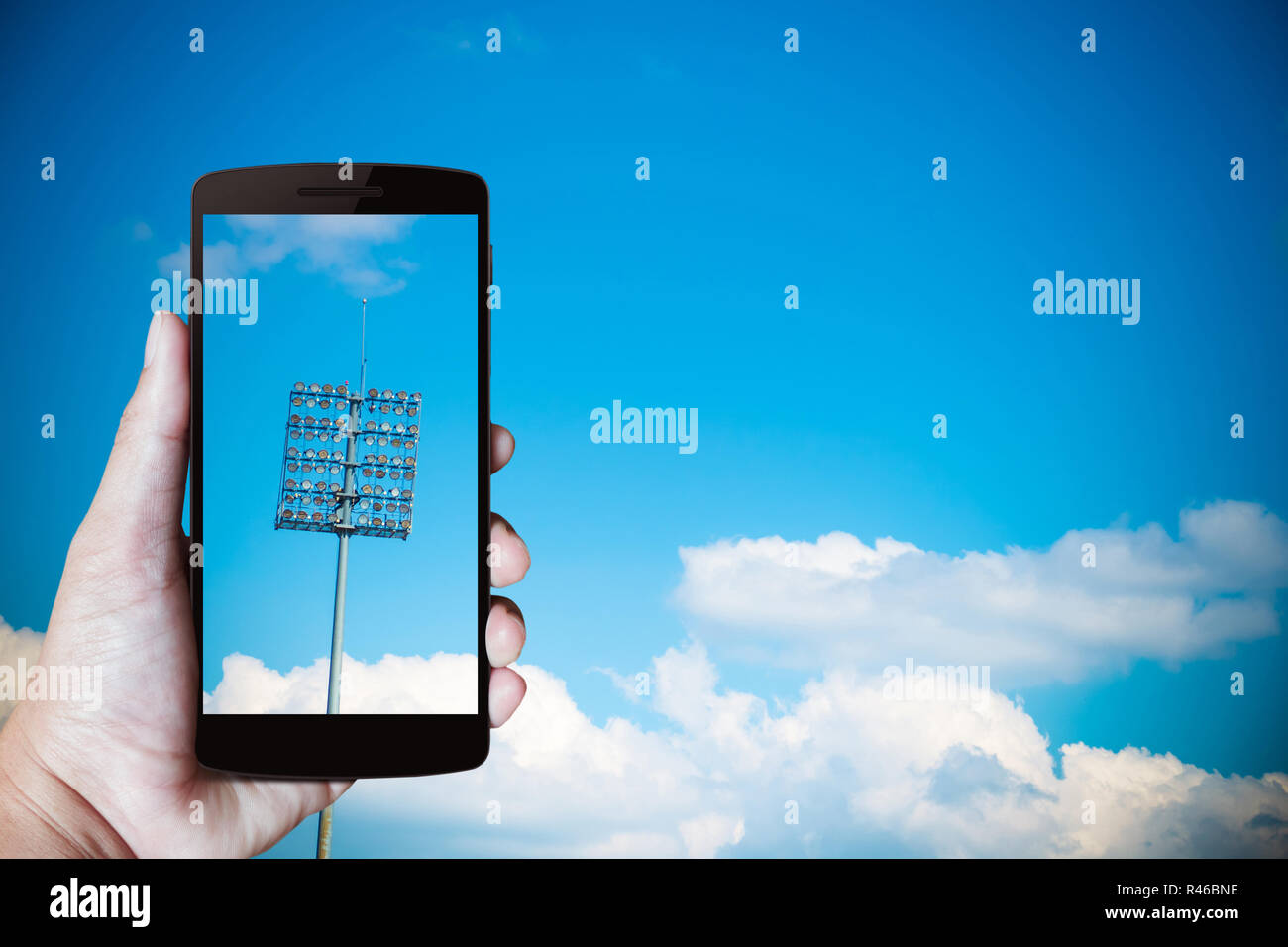 Modern mobile phone in the hand Stock Photo - Alamy