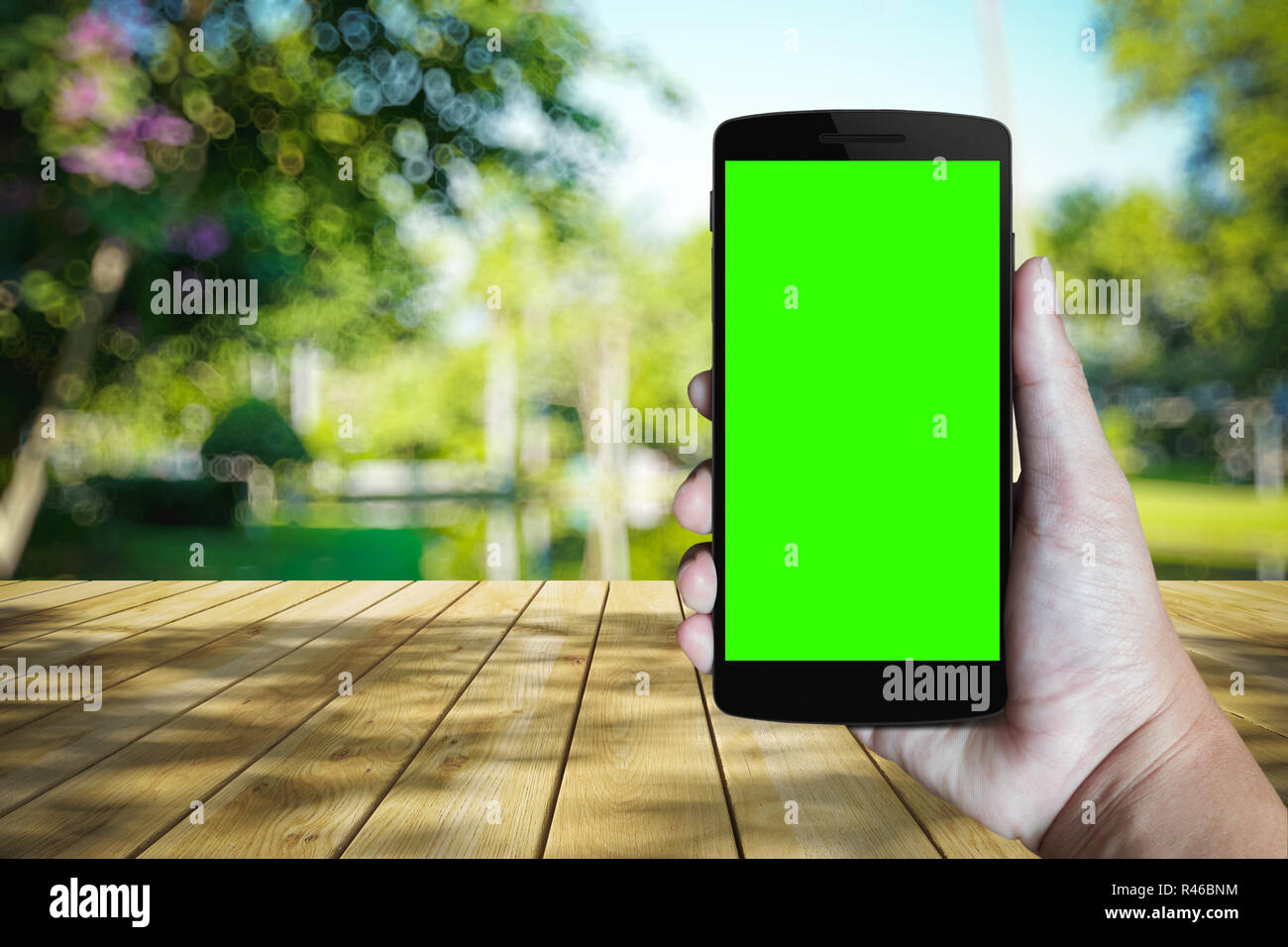 Modern mobile phone in the hand Stock Photo - Alamy