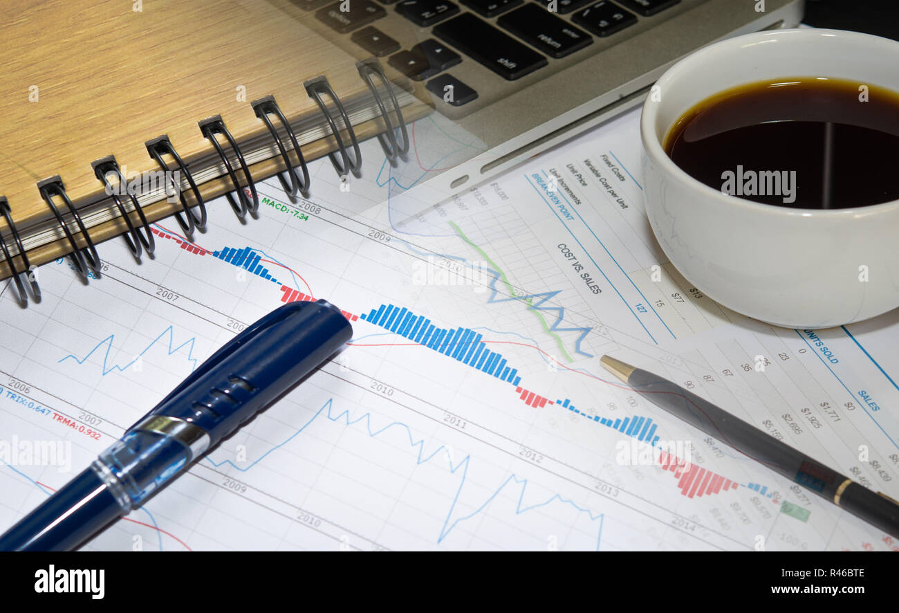 Documents and graphs Stock Photo - Alamy