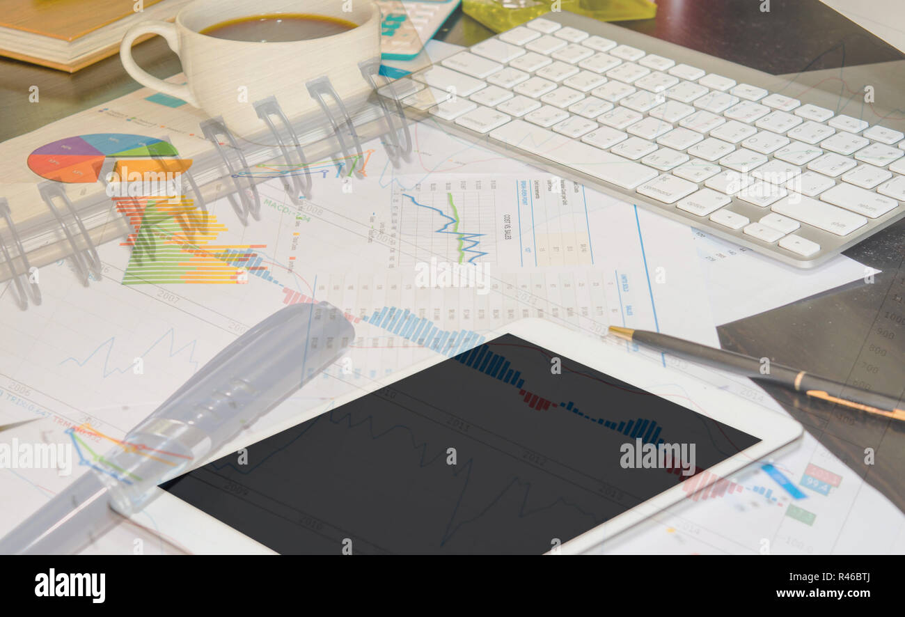 Documents and graphs Stock Photo - Alamy
