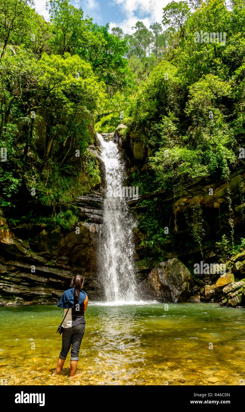 Bhalu Gaad Waterfall hike Stock Photo - Alamy