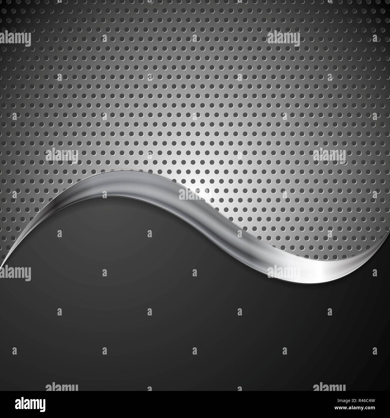 Abstract perforated metal background and steel wave Stock Photo - Alamy