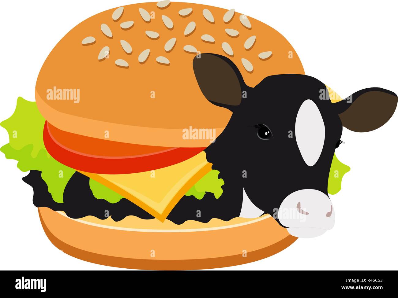 Burger vegan Stock Vector Images - Alamy