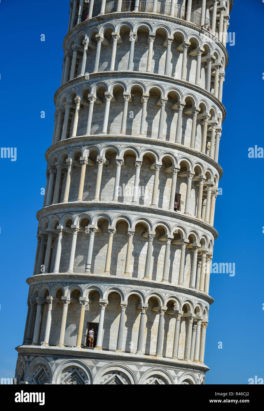 Pisa, Italy - Oct 18, 2018. Medieval Leaning Tower of Pisa (Torre di ...