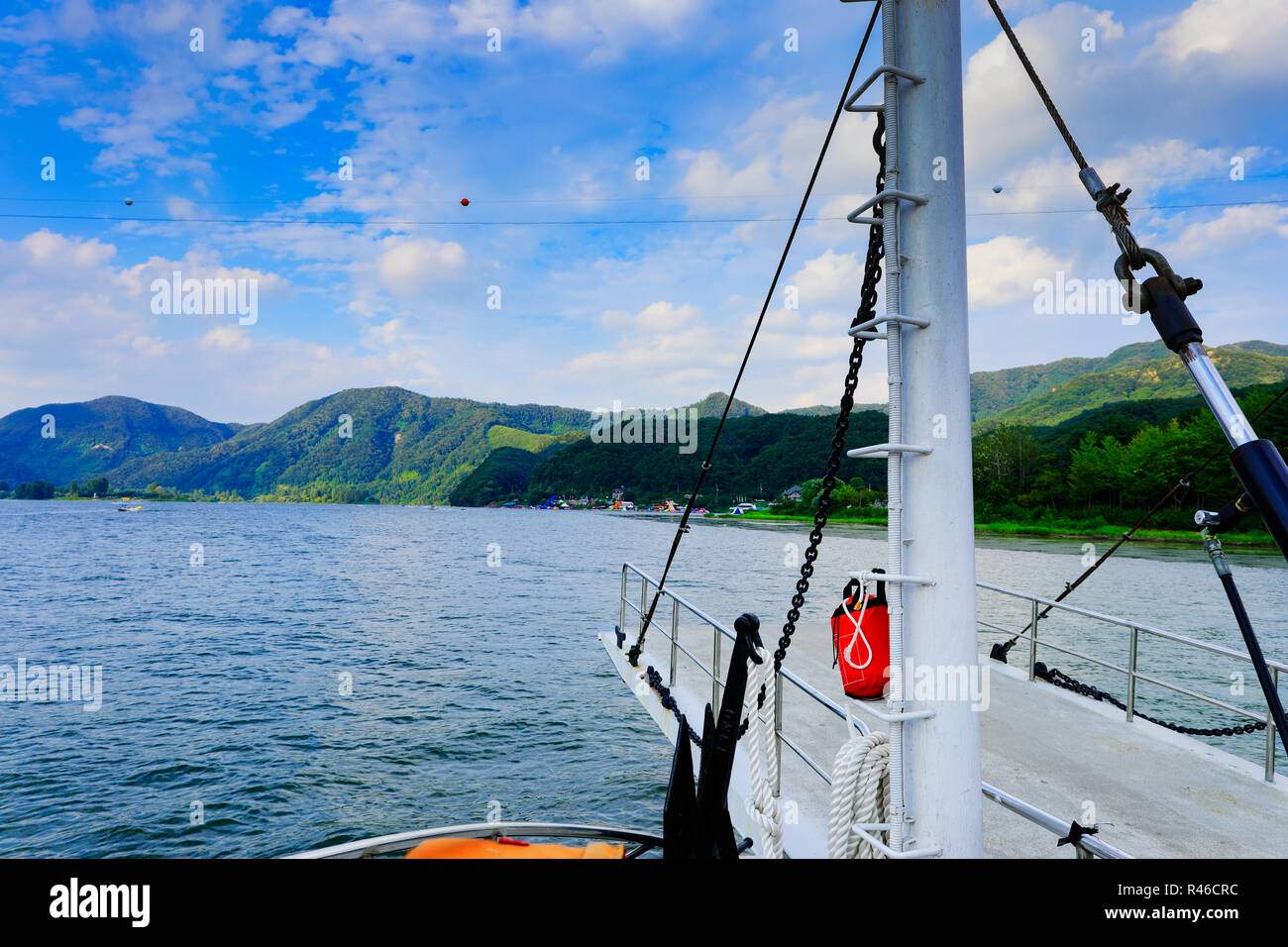 Ferry boat to Nami Island,South Korea Stock Photo - Alamy
