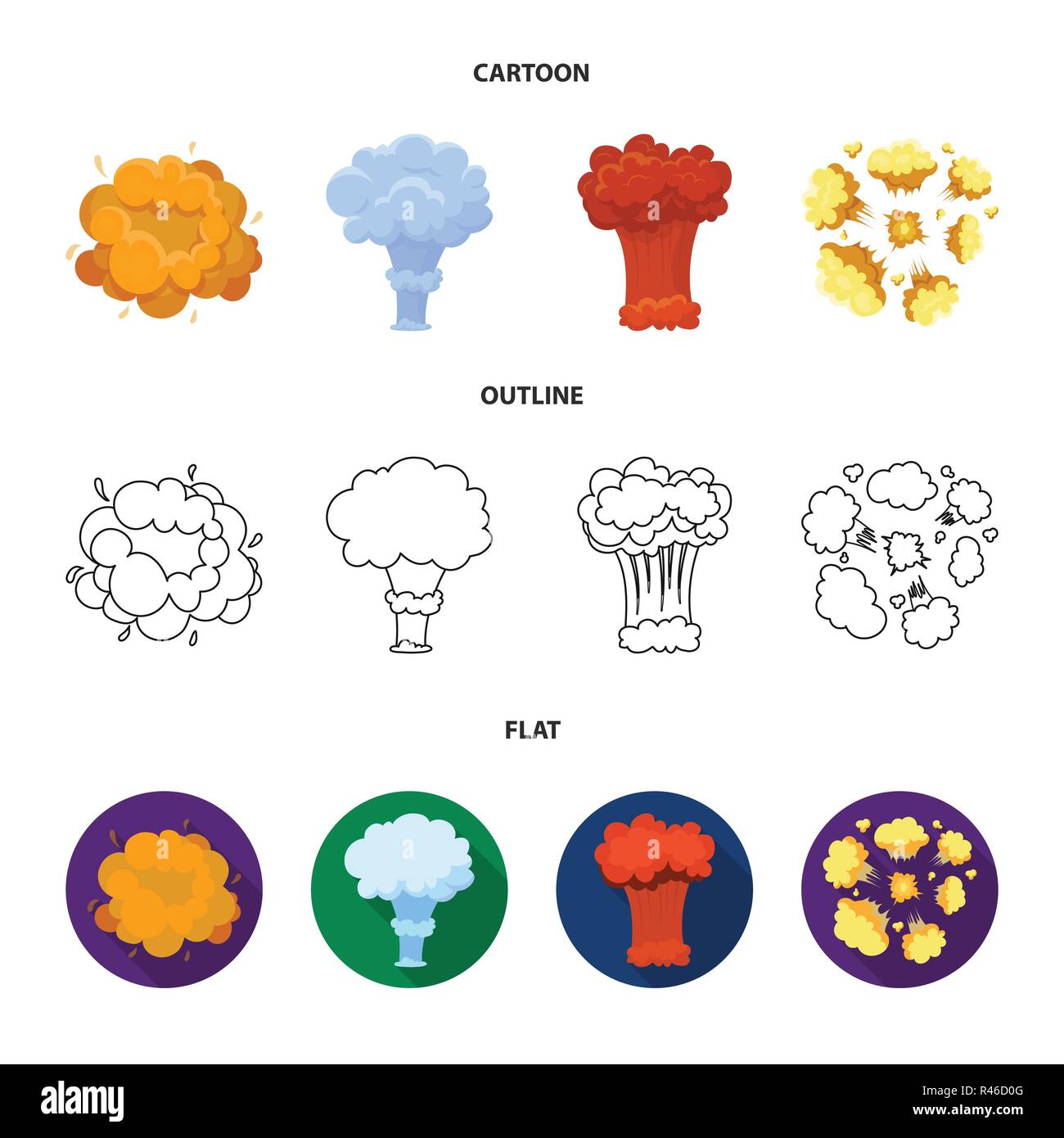 Cartoon explosions in vectors hi-res stock photography and images - Alamy