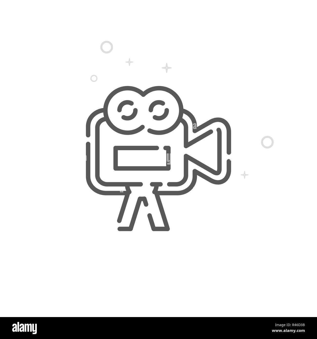 Videocamera, Camcorder, Line Icon. Wedding Videography Symbol ...