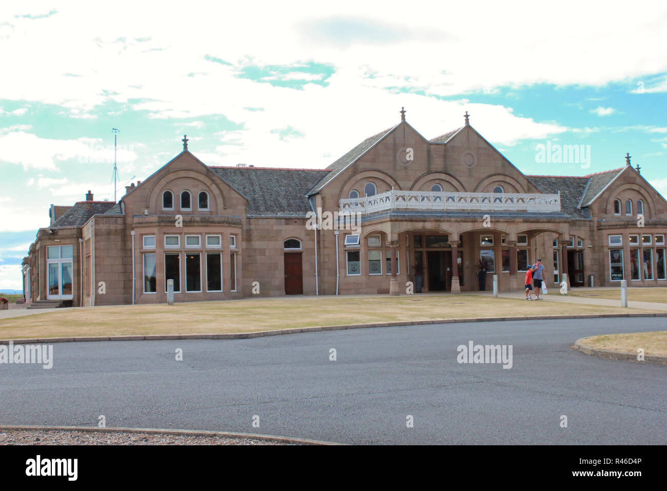 Royal Troon Golf Club Clubhouse Stock Photo - Alamy