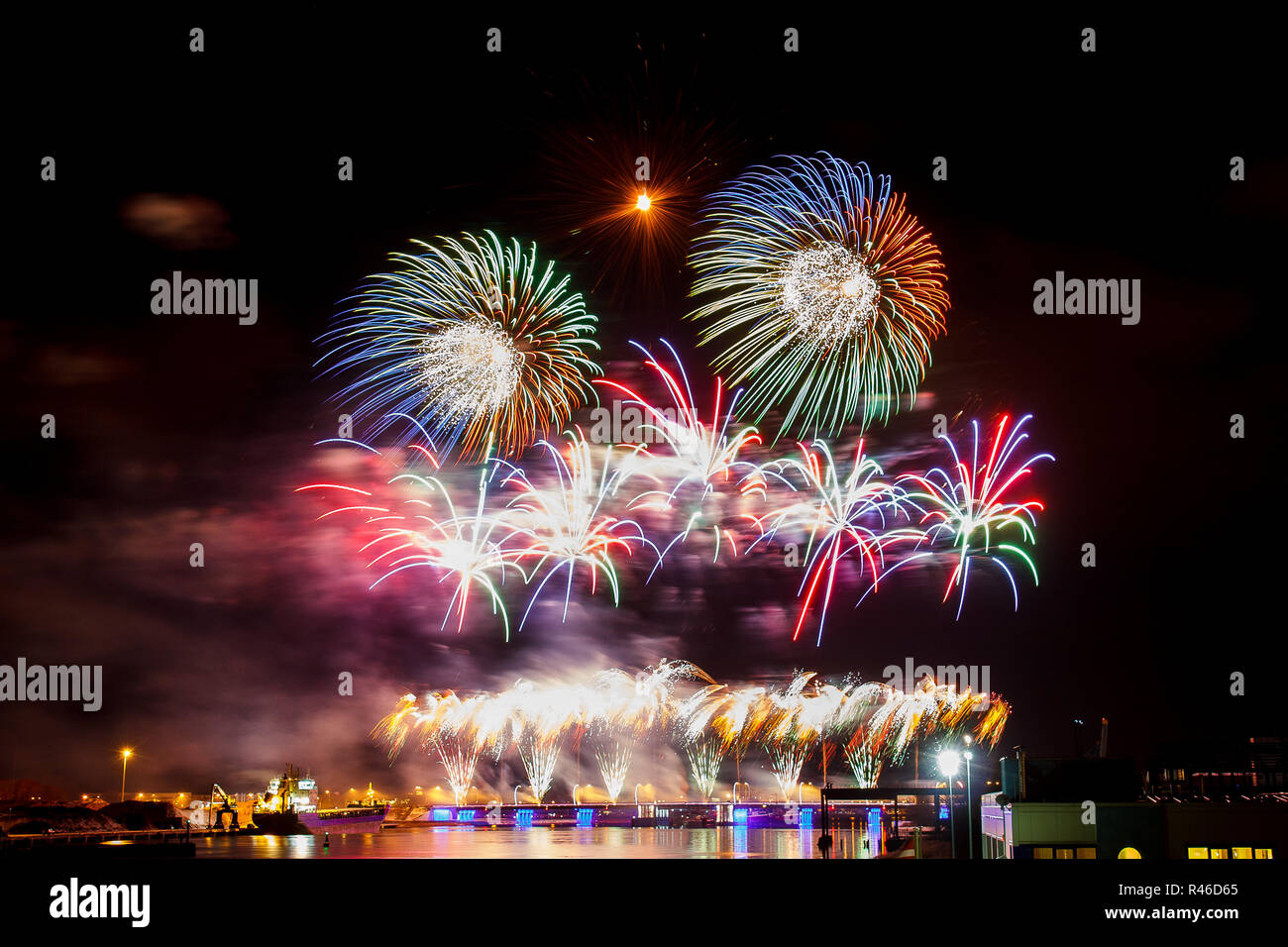 Delighted at firework hi-res stock photography and images - Alamy