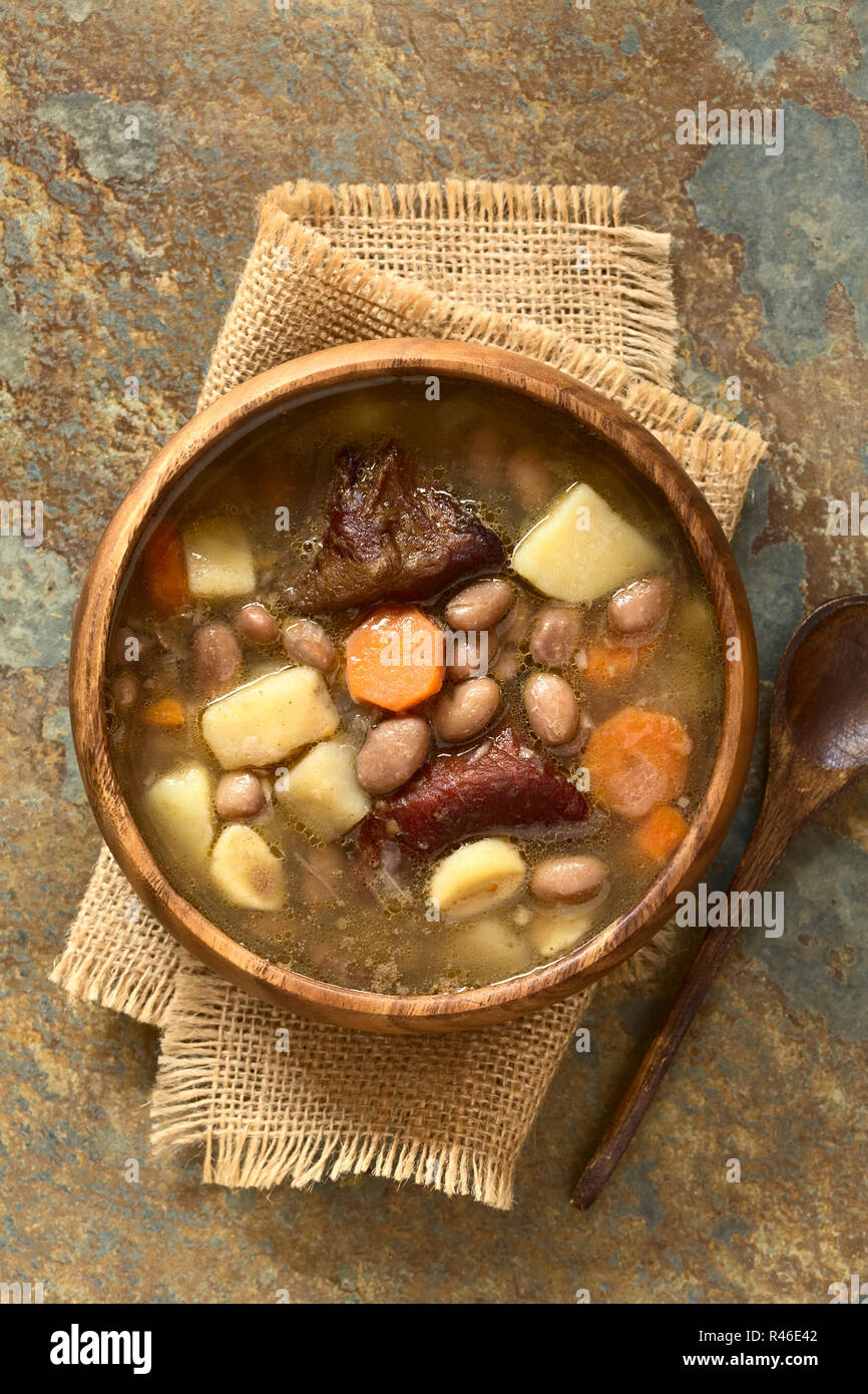 Hungarian Babgulyas Bean Soup Stock Photo - Alamy
