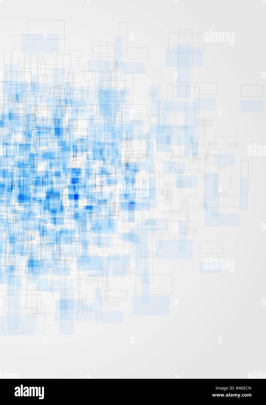 Corporate shiny tech squares design Stock Photo - Alamy