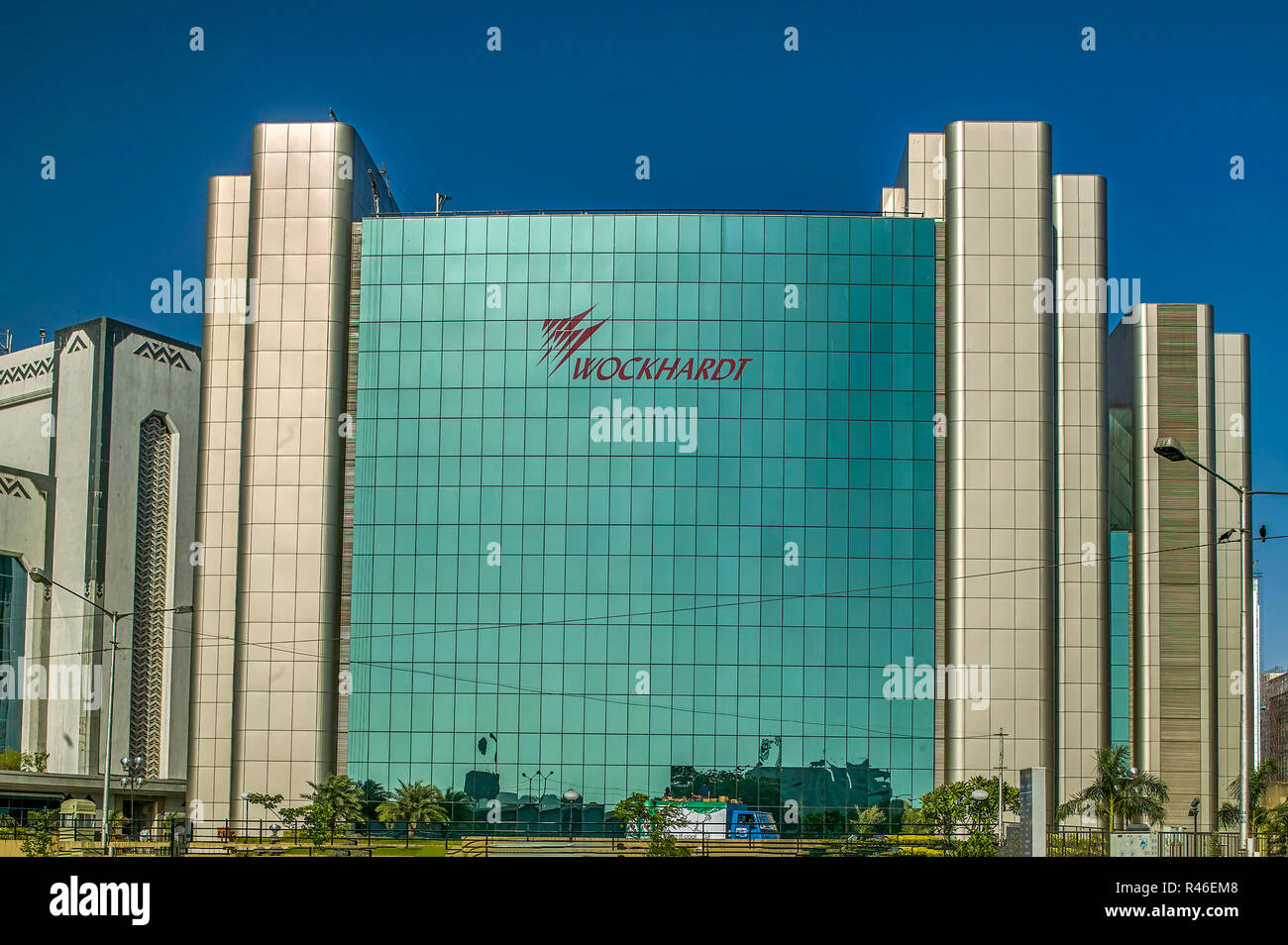 21-Apr-2004-glass covered office buildings at bandra kurla complex is a ...