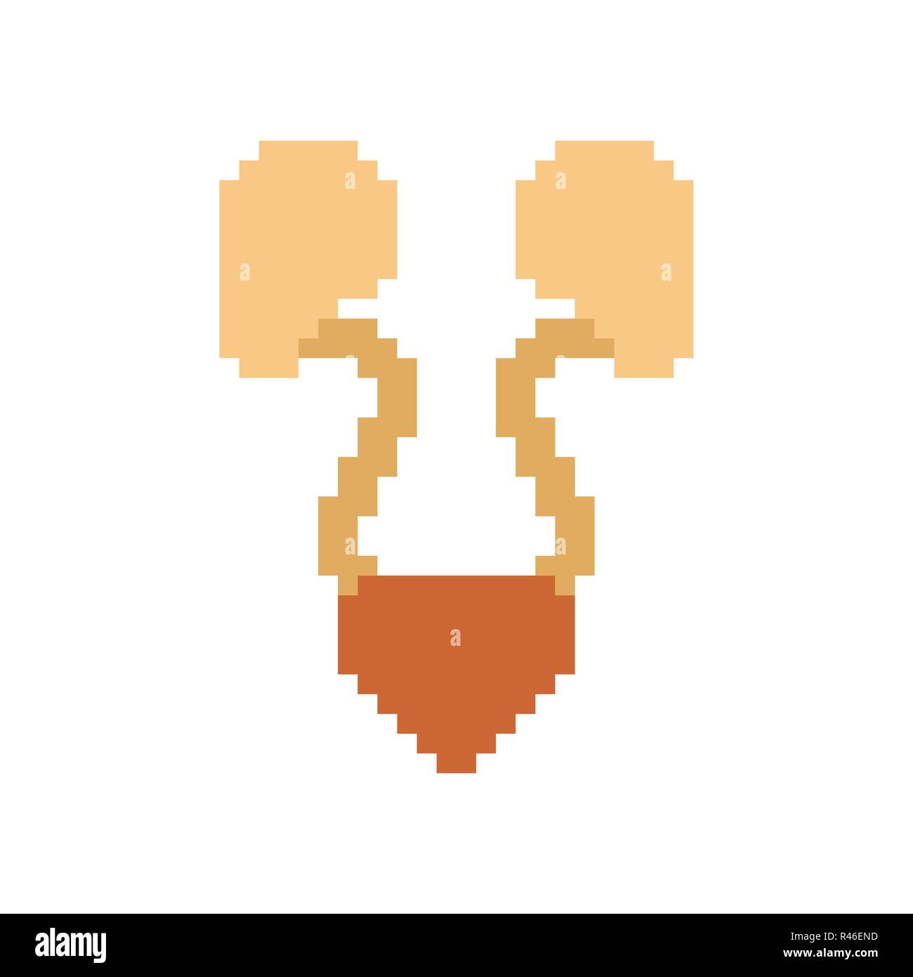 Kidney pixel art. Human internal organs 8 bit. Pixelate anatomy 16bit ...