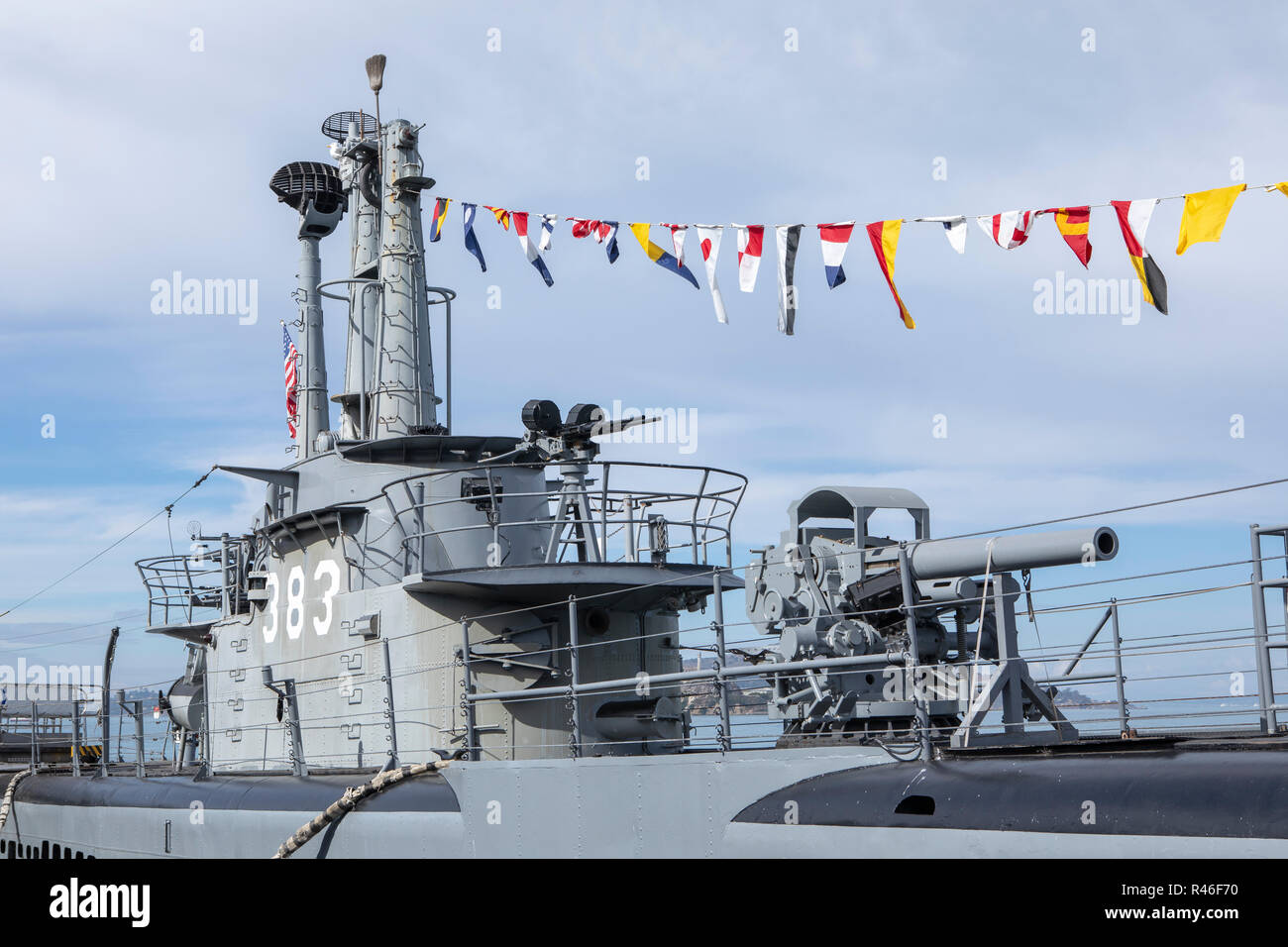 USS Pampanito a floating museum at pier 45 in Fishermans Wharf San ...