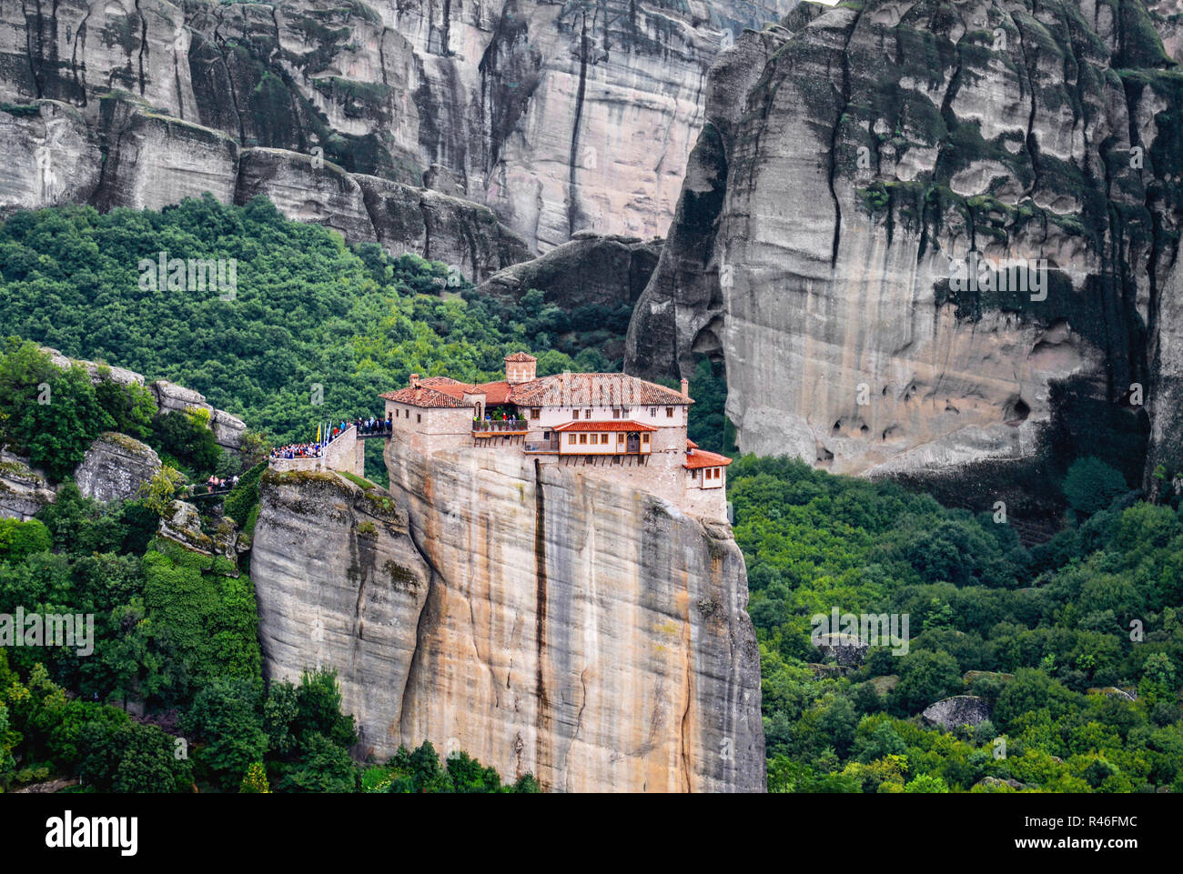 Meteora, Greece. The unique geological phenomenon of landscape with ...