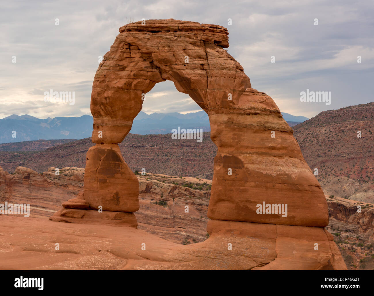 Delicate Arch, Arches National Park, Utah, USA during summer time Stock ...