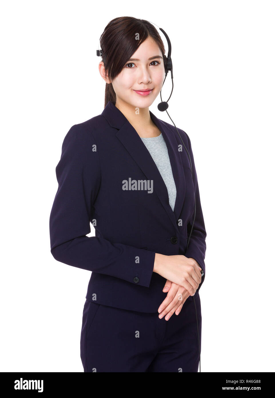 Customer services officer Stock Photo - Alamy