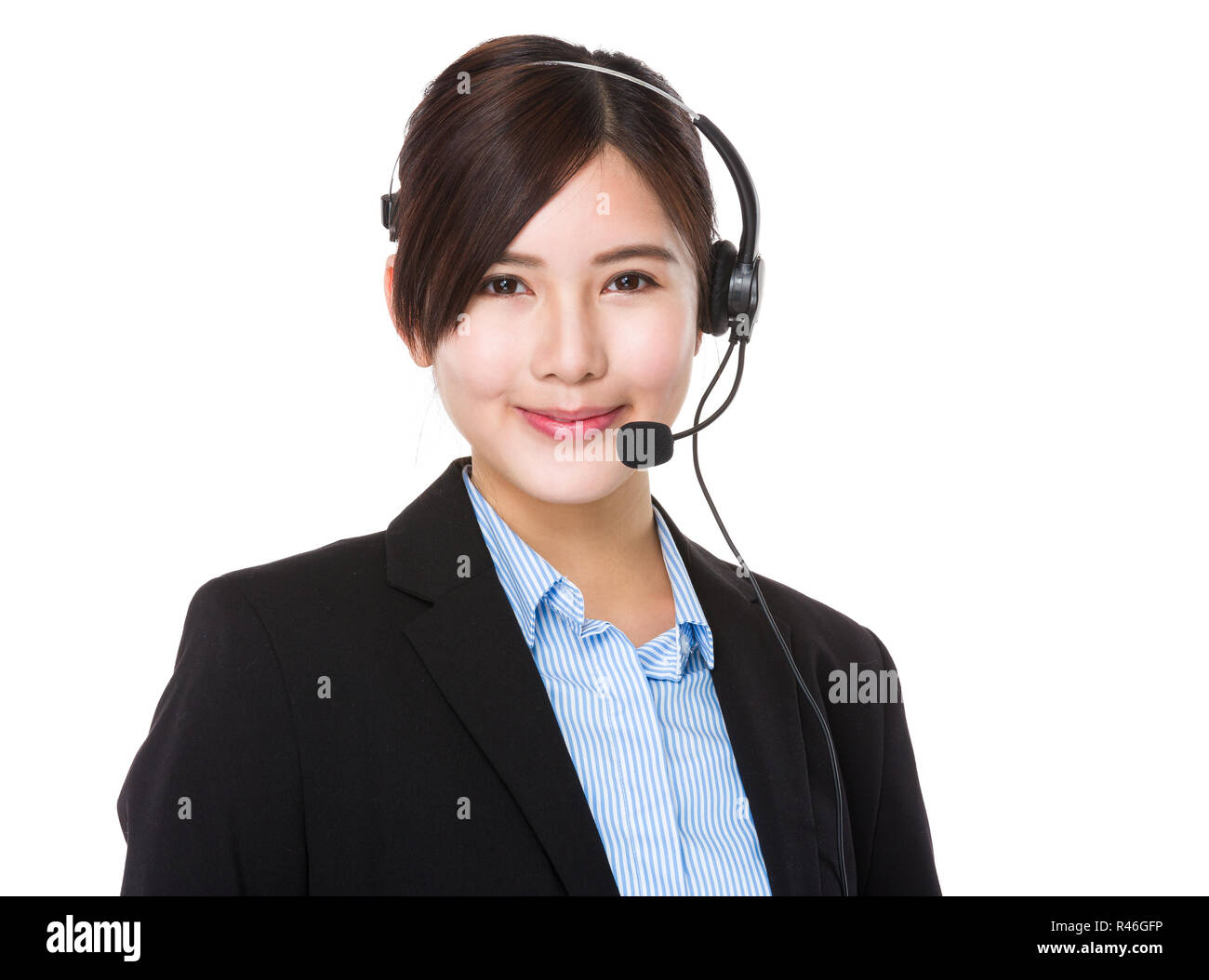 Call center officer Stock Photo - Alamy