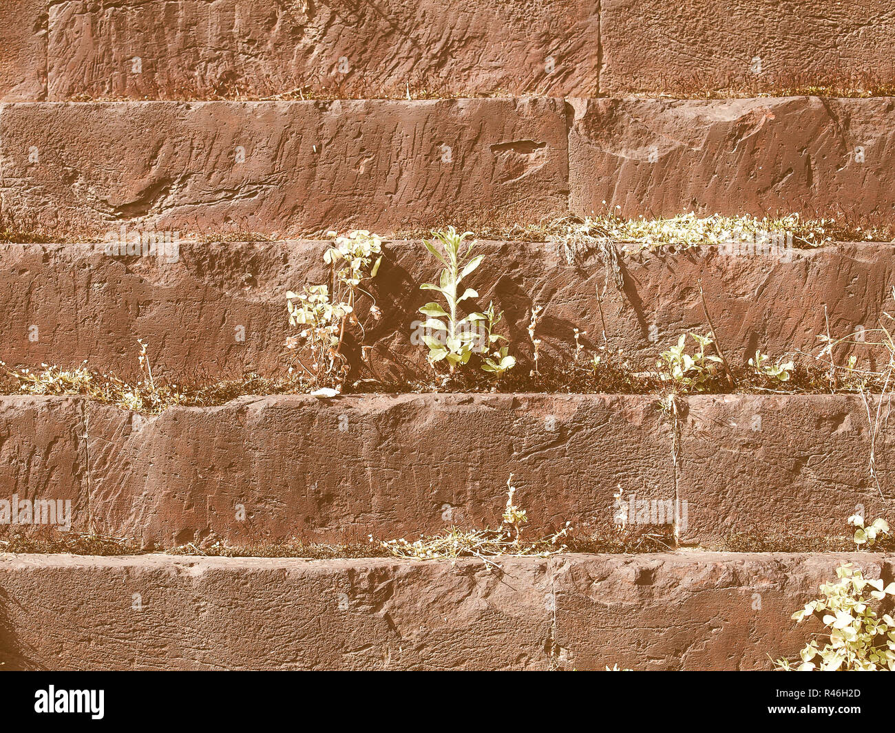 Retro looking Roman wall Stock Photo - Alamy
