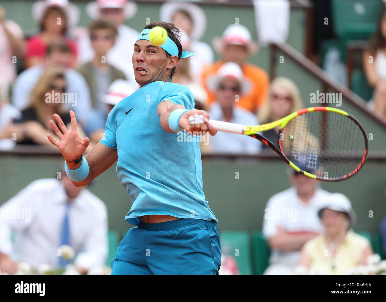 Professional sportsperson action tennis racquet holding sport ...