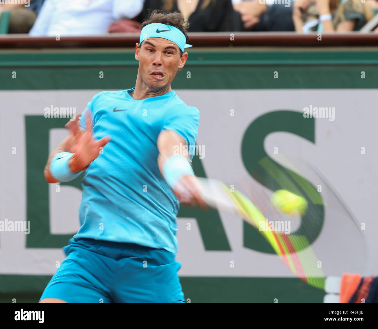 Professional sportsperson playing competition sport holding tennis ...